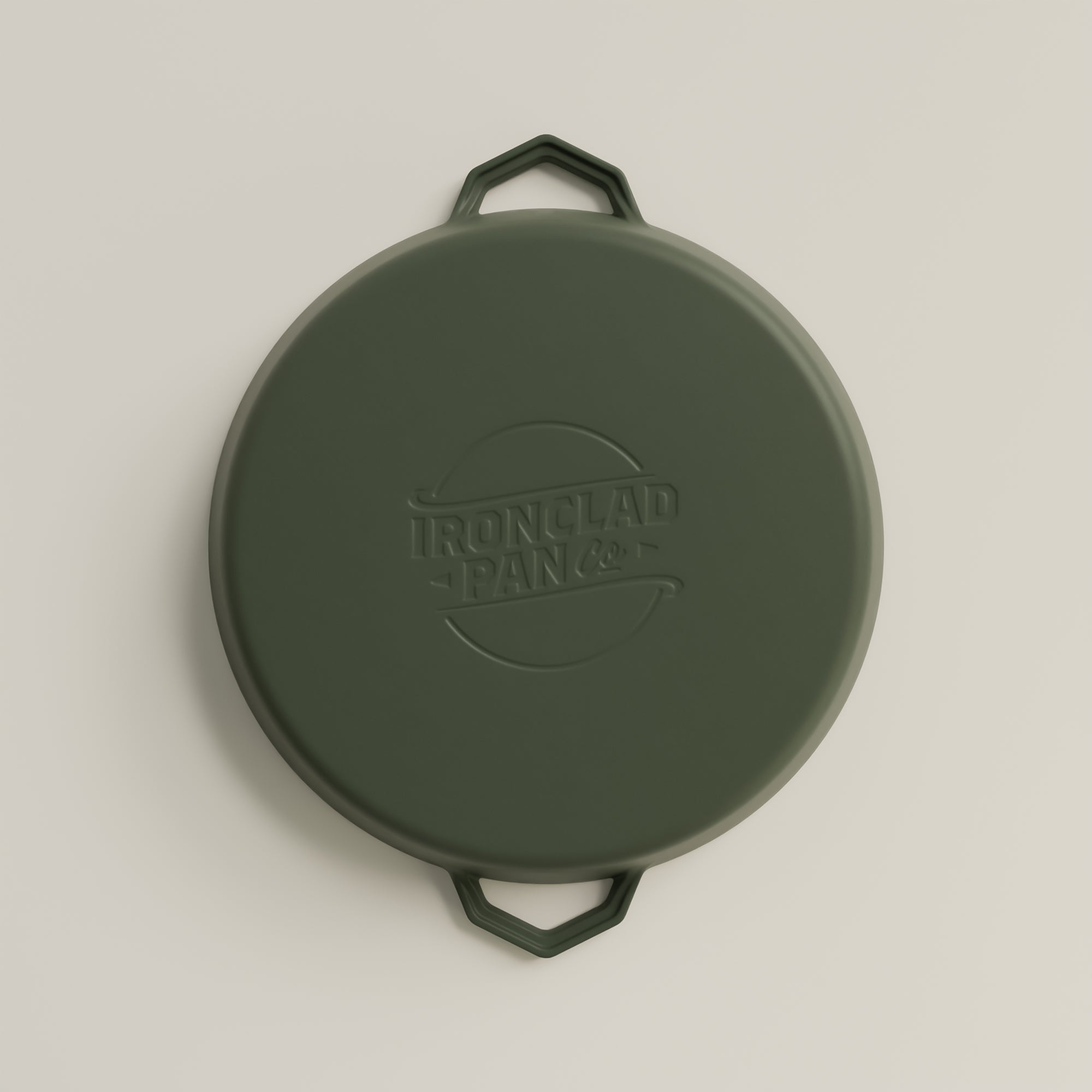Ironclad Co | Satin Enamel 36cm Olive Leaf Grande Legacy Pan | Cast ...