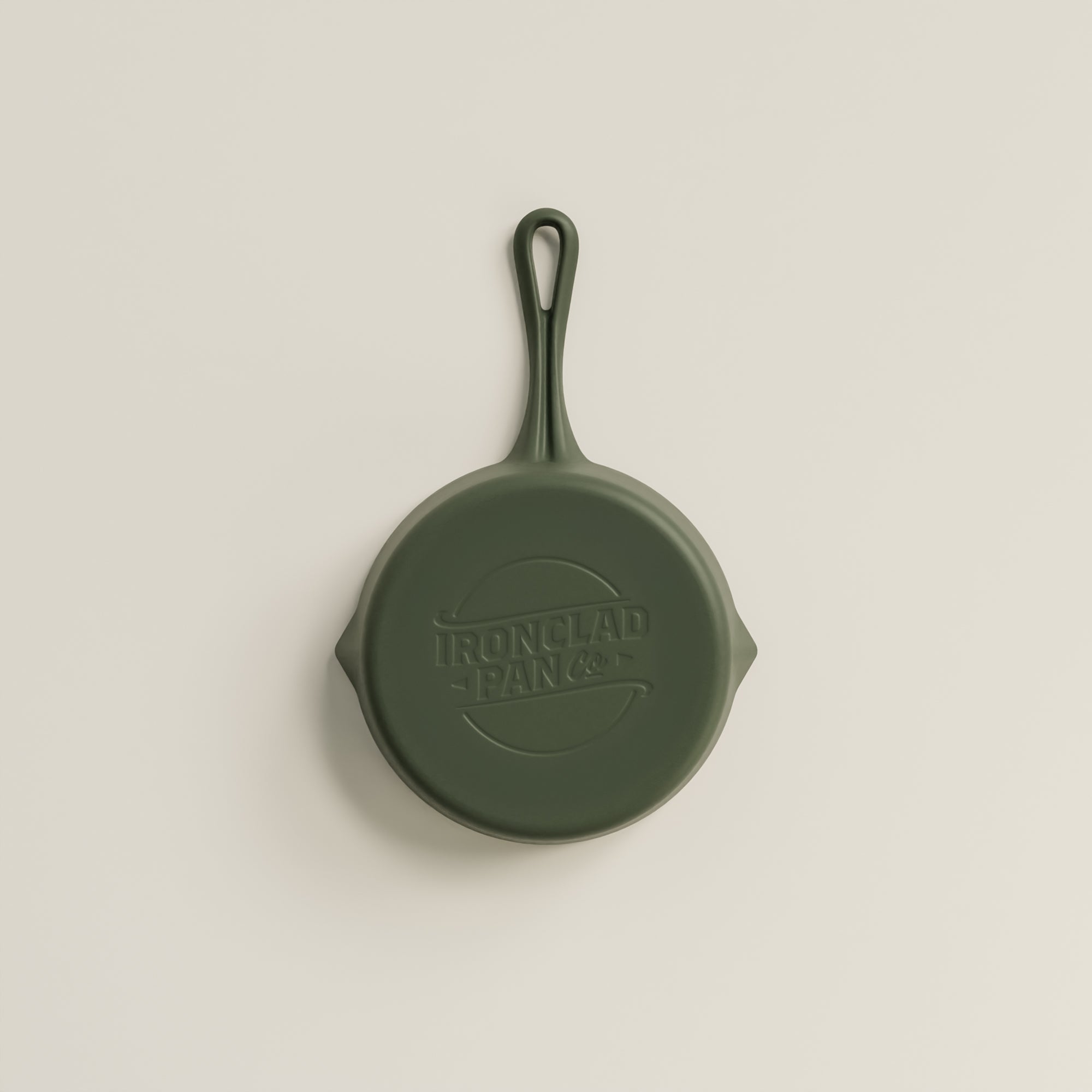 Ironclad Co | Satin Enamel 20cm Olive Leaf Lil Legacy Pan | Cast Iron ...